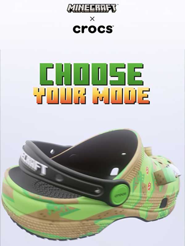 Купить Minecraft x Crocs: Choose Your Mode по лучшей цене 🏷️ Лучшая ...