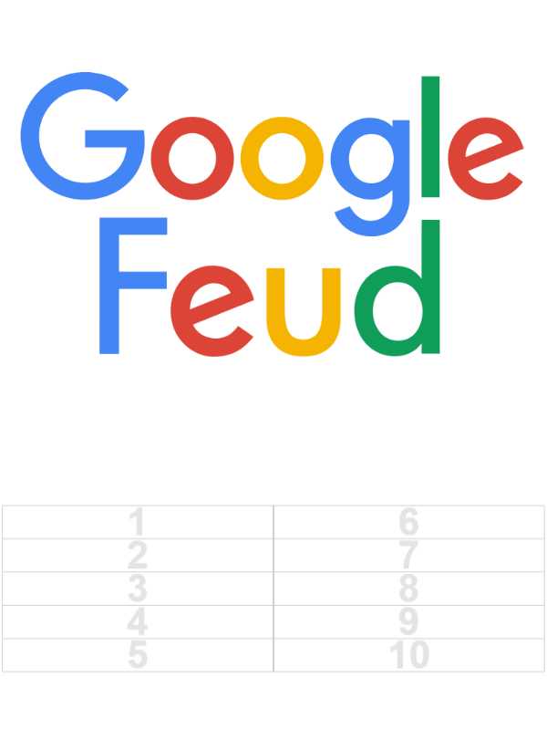 Купить Google Feud (2013) по лучшей цене 🏷️ | GameScribe